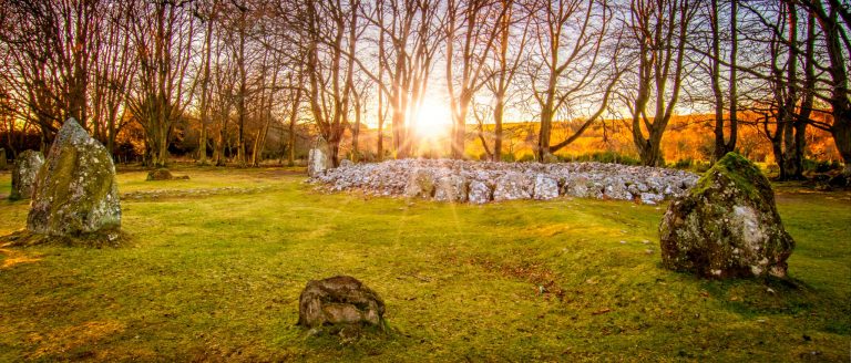Clava Cairns and Standing Stones at dawn...